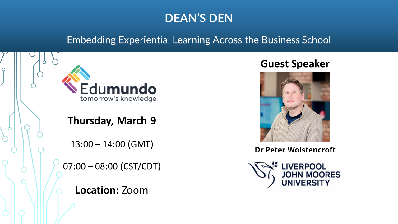 Sign-up to the Dean's Den Webinar