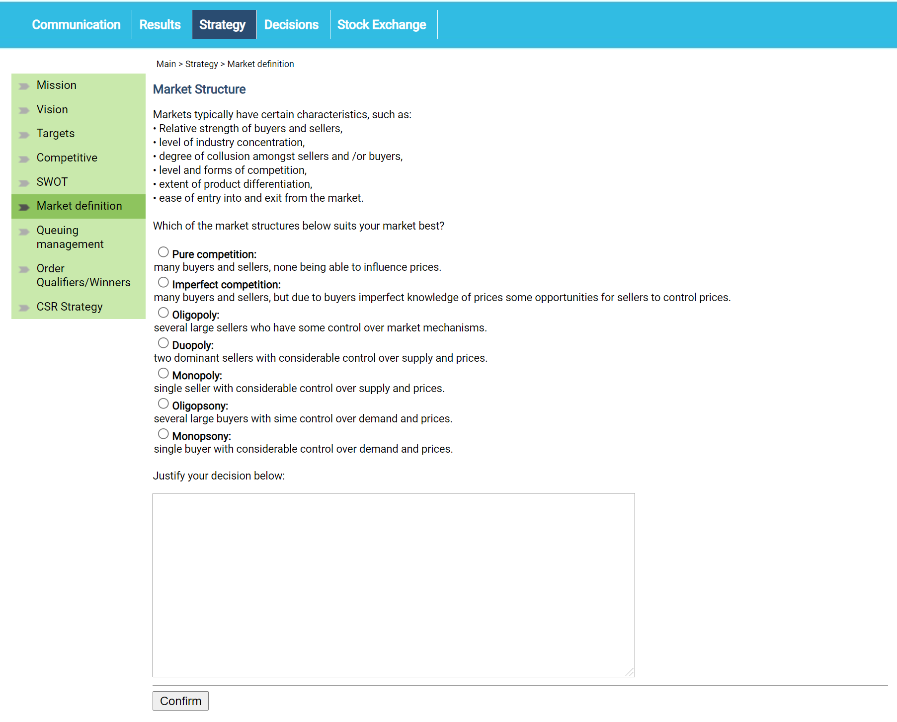 Operations Management Simulation